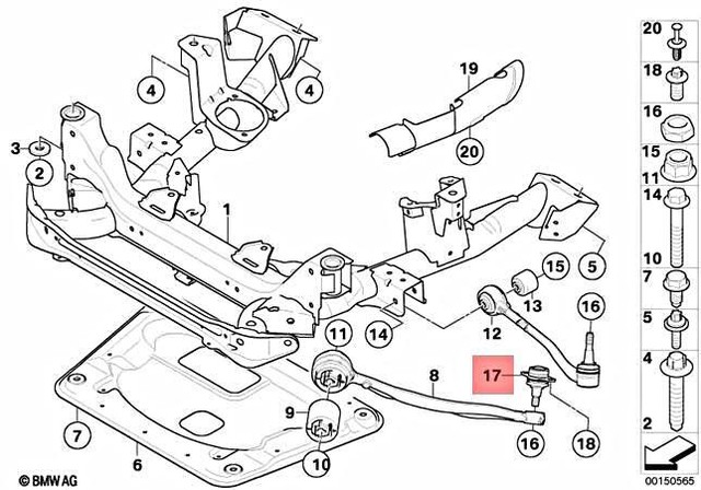 Genuine OEM Suspension Ball Joint for BMW 31103438623 for sale online ...