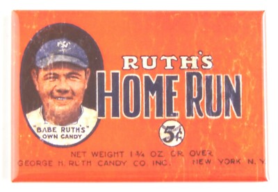 Babe Ruth Candy Bar FRIDGE MAGNET new york yankees wrapper sign "style ...