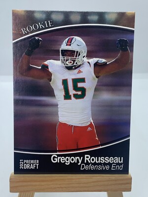 GREGORY ROUSSEAU 🙌 2021 Sage Premier Draft Rookie RC Buffalo Bills #14 ...