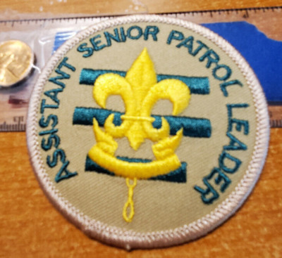 BSA Assistant Senior Patrol Leader, 1989- current, Youth Position Patch ...