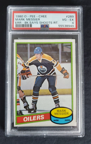 1980-81 Mark Messier Rookie Card | O-Pee-Chee #289 | Edmonton Oilers ...