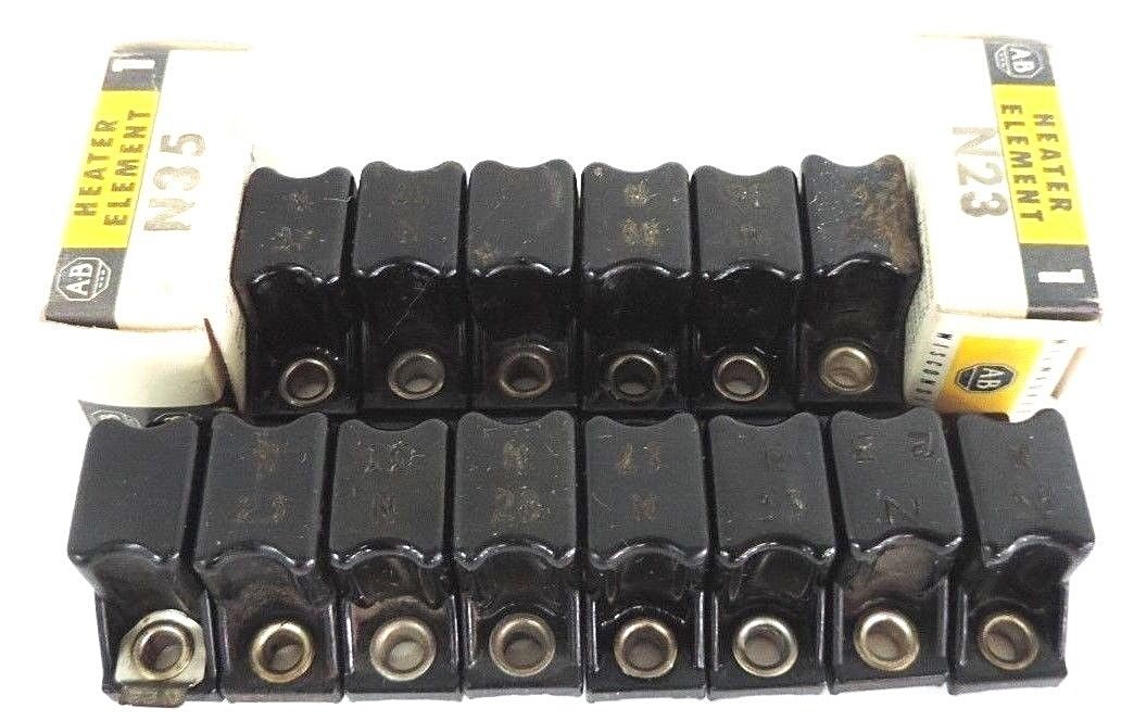 LOT OF 16 ALLEN BRADLEY HEATER ELEMENTS N36 N37 N33 N30 N23 N28 N17 N22 N35 N23 | eBay