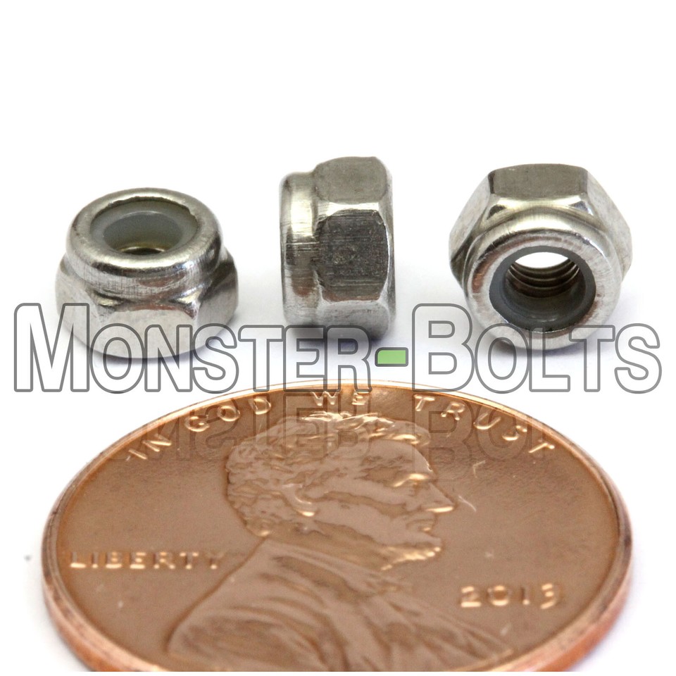 Stainless Steel Nylon Insert Hex Lock Nut - M2.5 M3 M4 M5 M6 M8 M10 M12 ...