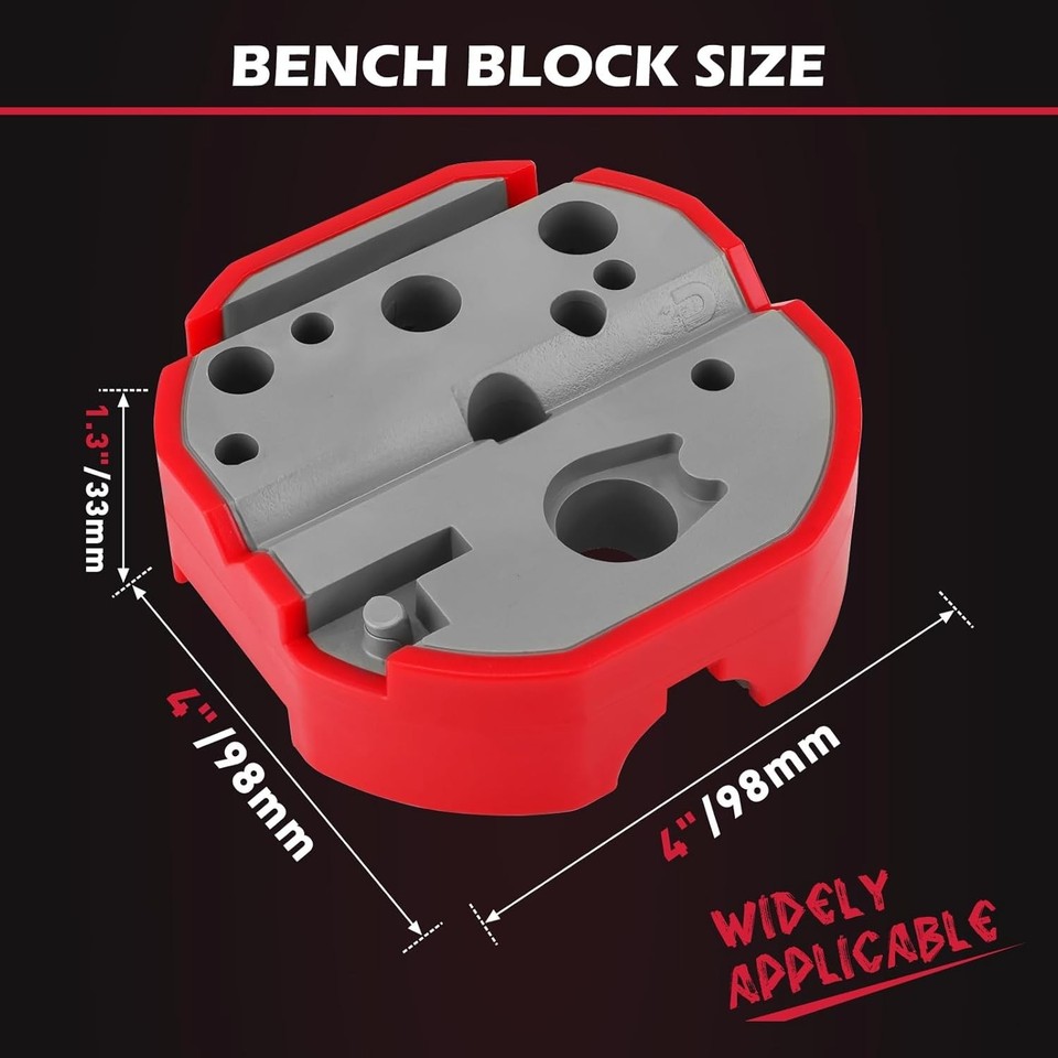Universal Bench Block with Non-Marring, Magnetic Bench Block Armorers ...