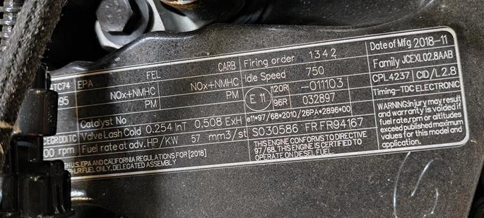 New Cummins QSF 2.8L Diesel Engine – Tier 4F 74hp 2019 | eBay