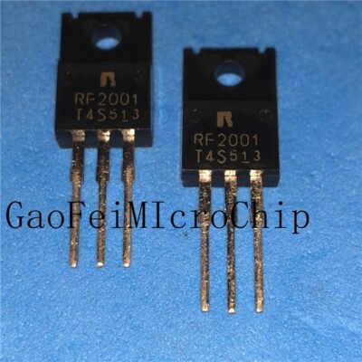2PCS RF2001T4S RF2OO1T4S RF2001 T4S TO-220F Fast Recovery rectifier ...