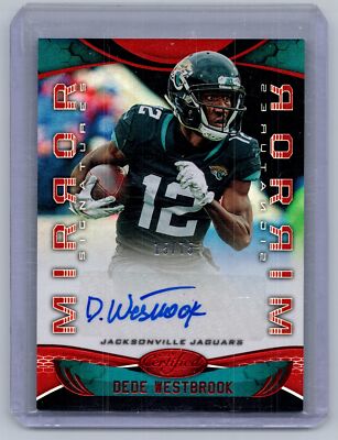 2019 Panini Certified #MI-DD Dede Westbrook Mirror Signatures Red /75 ...