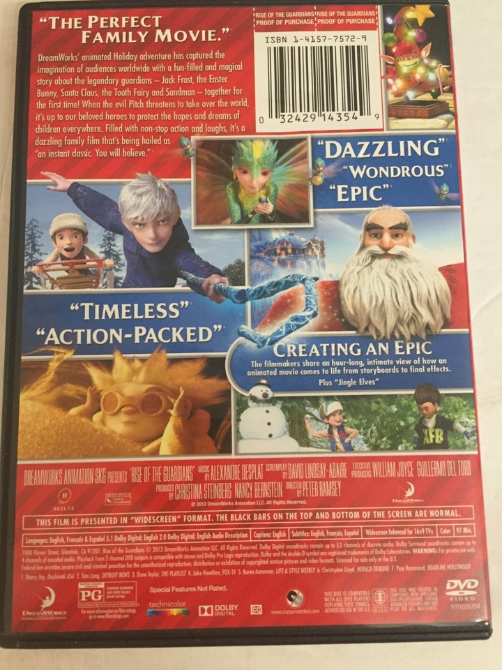 Rise of the Guardians DVD Ships Same Day With Tracking | eBay UK