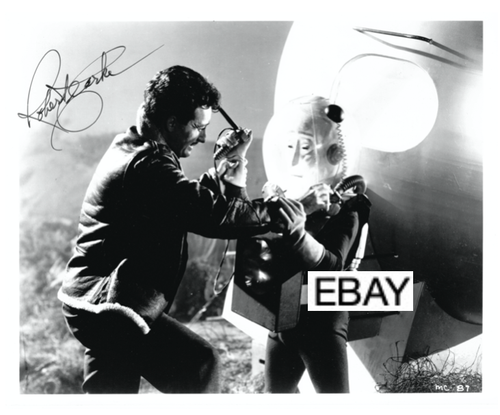 MAN FROM PLANET X 1958 ROBERT CLARKE SIGNED MOVIE PHOTO SCI-FI ALIEN ...
