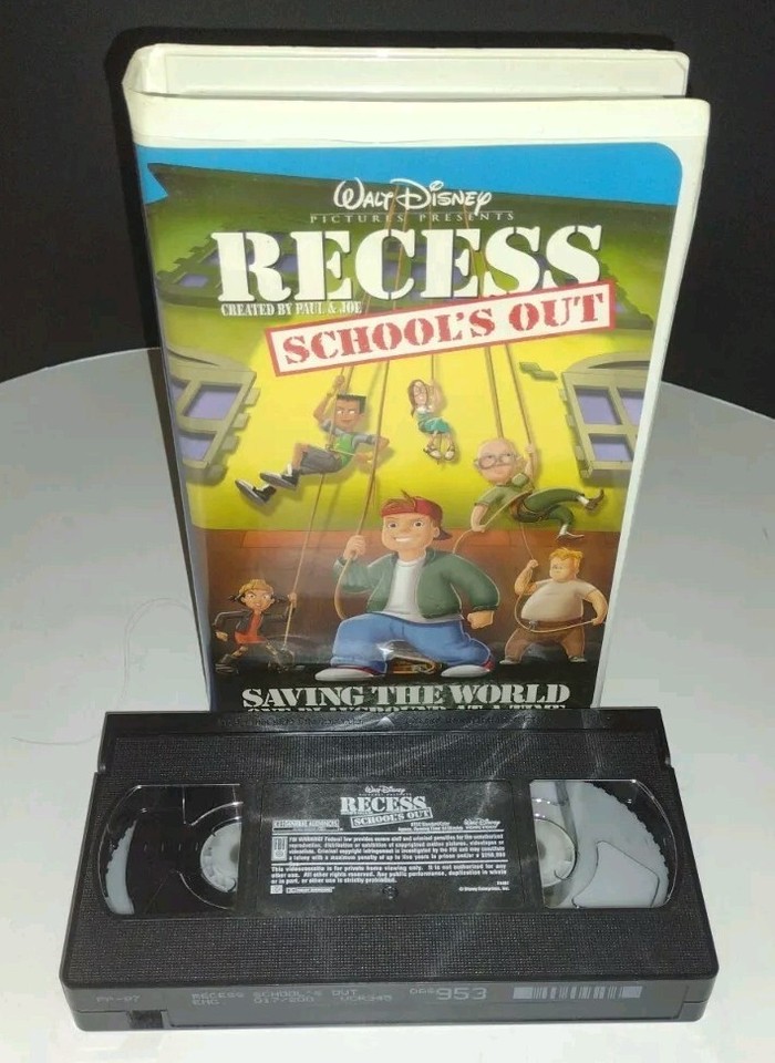 Recess: School's Out (VHS Clamshell) Walt Disney, Canadian Version ...