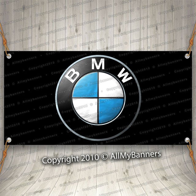 BMW Banner Flag Ft Logo Car Show Garage Wall M Coupe Roadster M Power c ...