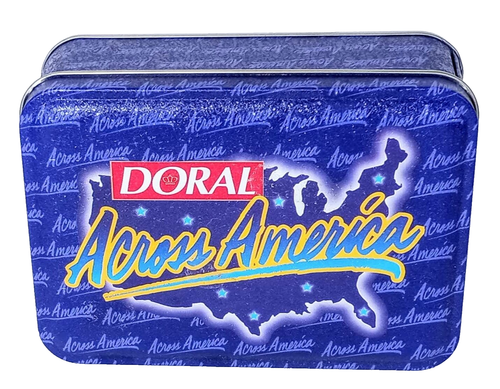 Vintage Tin DORAL ACROSS AMERICA with 4 Lighters | eBay