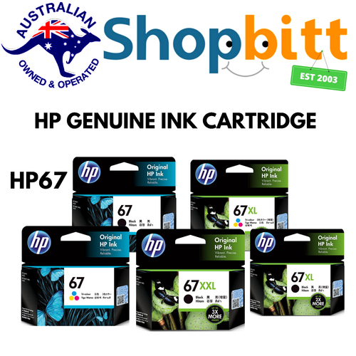 HP 67, 67XL GENUINE ink Cartridge HP Deskjet 2720, 2721, 2722, 2723 ...
