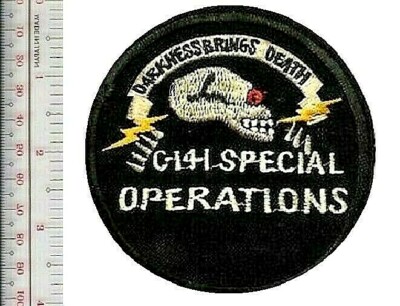 US Air Force C-141 Special Os Darkness Brings Death Vietnam Patch vel ...