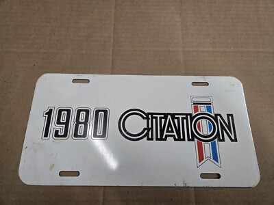 1980 Chevy Citation Vintage Metal Vanity Novelty License Plate Tag Logo ...