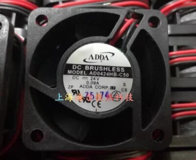 ADDA AD0424HB-C50 4020 DC24V 0.09A 2-Wire Power Fan | eBay