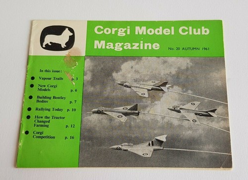 Original Corgi Club Magazine No. 20, Autumn 1961 Superb Nr. Mint ...