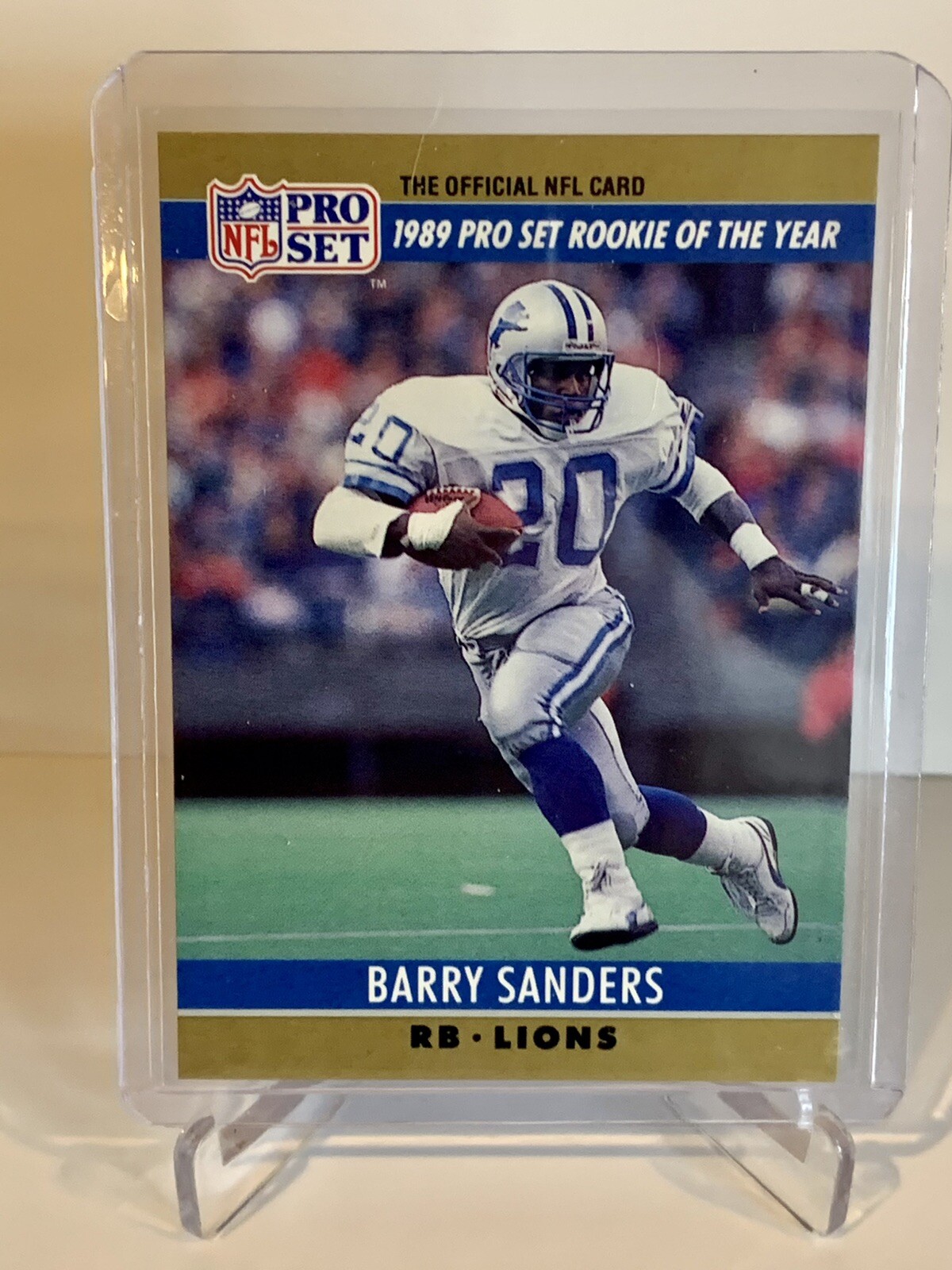 BARRY SANDERS 1990 PRO SET ROOKIE OF THE YEAR #1 - PSA GRADERS! | eBay