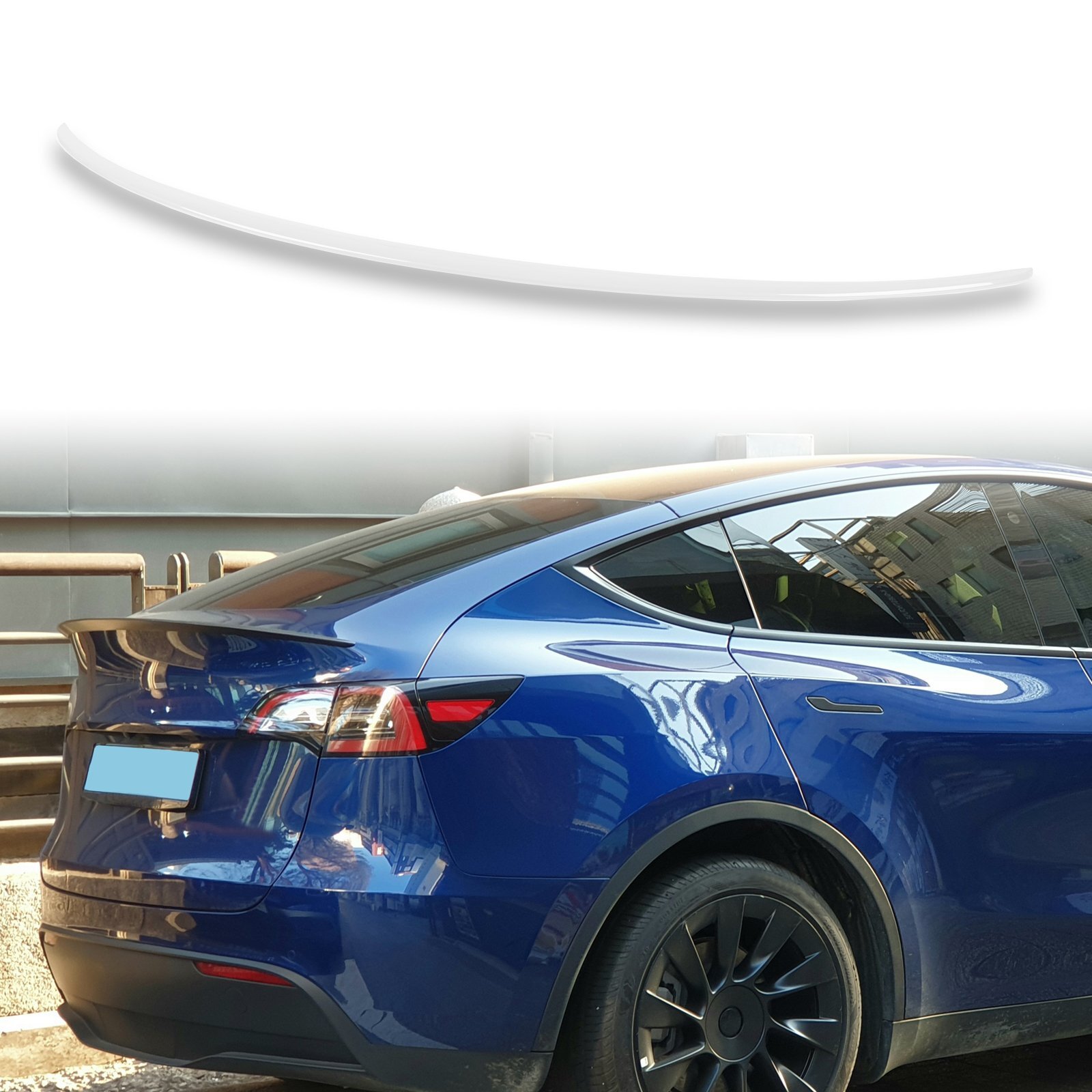 Painted ABS Rear Trunk Spoiler For Tesla Model Y SUV 20-23 Pearl White ...