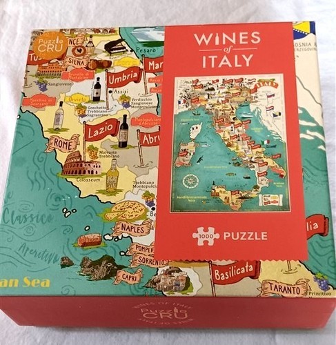 Jigsaw Puzzle Wines of Italy Map Puzzle Cru 1000 Pieces | eBay