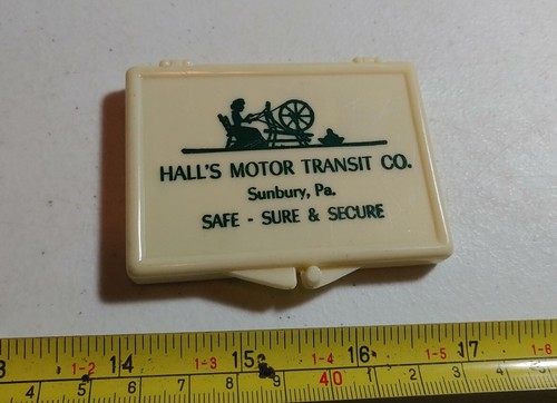 Vintage Hall's Motor Transit Co Sunbury PA Advertising Sewing Needles ...