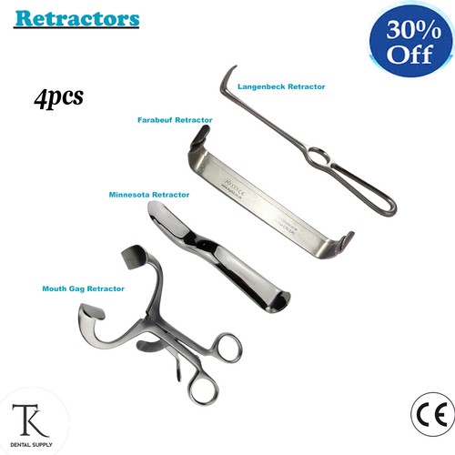 Dental Surgical Retractors Set Cheek & Lip Oral Surgery Mouth Opener ...