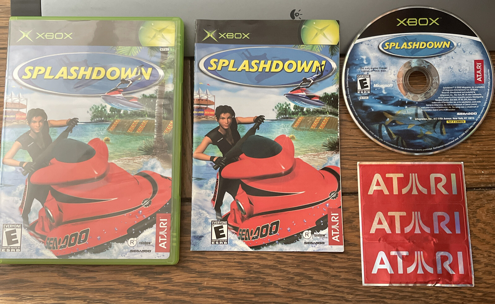 Splashdown COMPLETE w/Stickers,Art,Manual Original XBOX Video Games LN ...