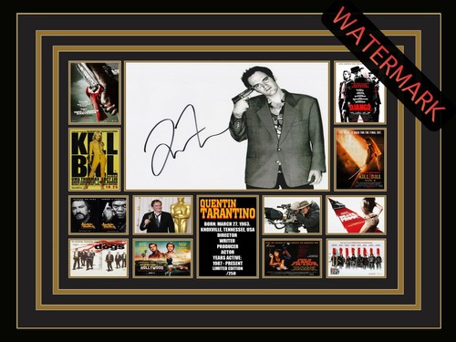 QUENTIN TARANTINO FILM DIRECTOR LIMITED EDITION SIGNED & FRAMED ...