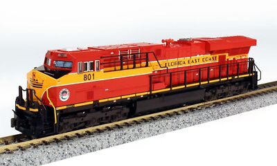 KATO 176-8946 N Scale GE ES44AC GEVO Diesel Florida East Coast FEC 801 - DC | eBay