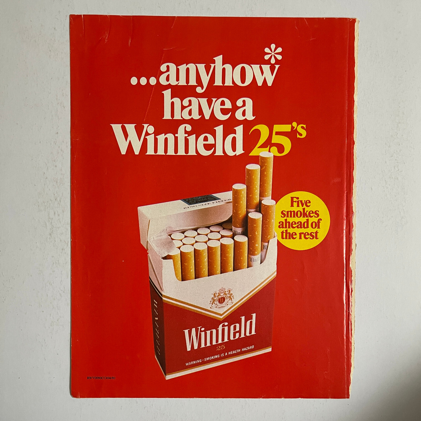 Winfield Red 25s Cigarettes Retro Advertisement ~ Vintage 1980 PRINT AD ...