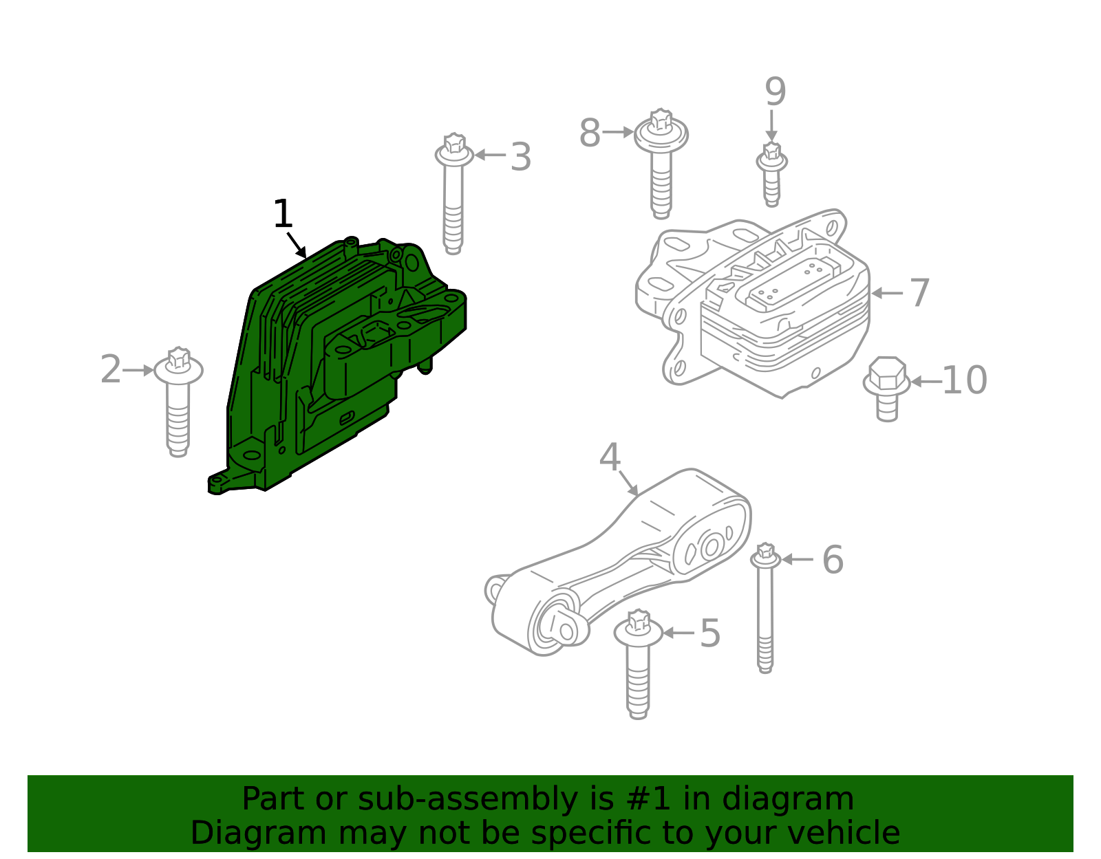 Genuine BMW Engine Mount (2019-2023) OE 22118835574 for sale online | eBay