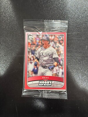 2025 Topps Hobby Rip Night Pack Sealed Unopened Factory Sealed Ben Rice ...