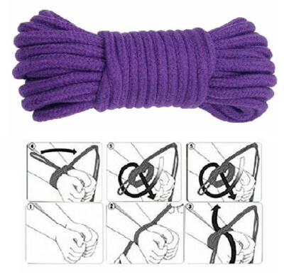 Soft Cotton Rope BDSM Bondage Toy Restraint Japanese Shibari Adult Sex ...