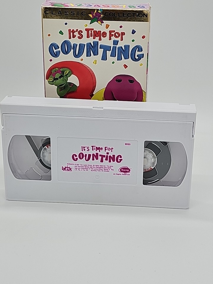 Barney It’s Time For Counting Classic Collection VHS Sing Along Songs ...