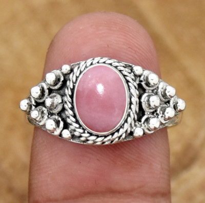 Pink Opel Ring 925 Sterling Silver Ring Handmade Jewelry Amazing ...
