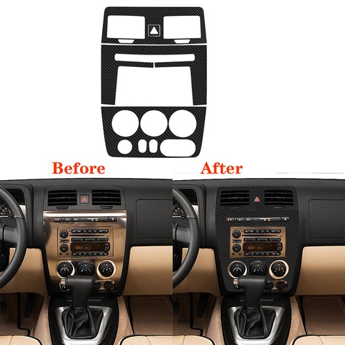 4Pcs Carbon Fiber Center Console Full Set Cover Trim Kit For Hummer H3 ...