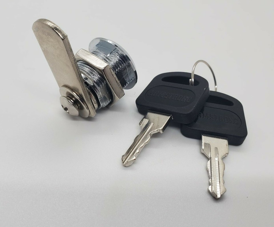 Chrome Cabinet Cam Lock 5/8 Inch(16mm) Barrel Length, C505-16-110 keyed ...