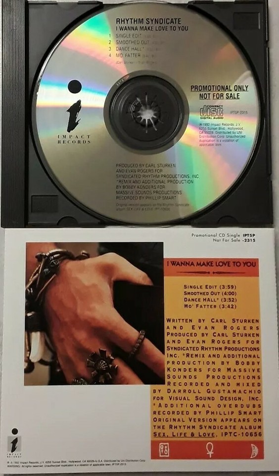 RHYTHM SYNDICATE Rythm Syndicate ST + I WANNA MAKE LOVE TO YOU CD ...