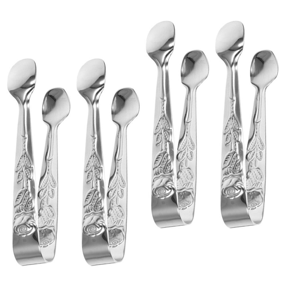 4 Pcs Appetizers Mini Candy Holder Tongs for Serving Sugar Cubes | eBay
