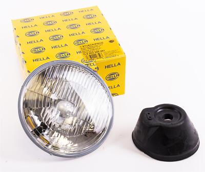 Genuine Hella 7" Inch Halogen H4 Flat Lens Headlamp Headlight ...