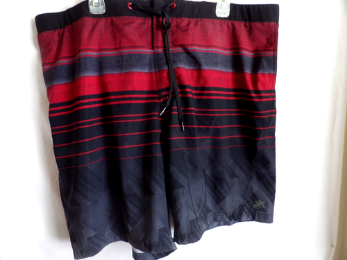 ZeroXposur Men's Swim Trunks/Board Shorts Black Lined Drawstring Logo ...