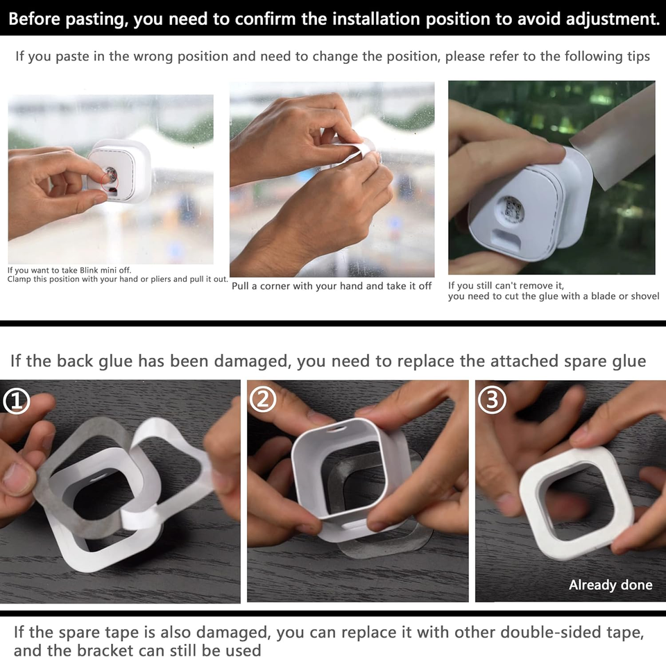 Window Mount for Blink Mini, through Window Use Blink Mini Camera, No ...