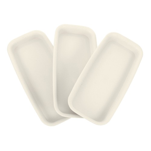 3 Pcs Waterproof Tray Plant Drip Trays Rectangular Narrow Rectangle ...