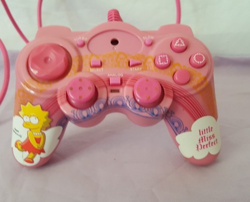PlayStation Gaming Controller Lisa Simpson Little Miss Perfect Pink ...