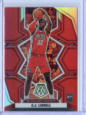 2022-23 Panini Chronicles Red #/149 Mosaic Rookie NO. 13 E.J. Liddell ...