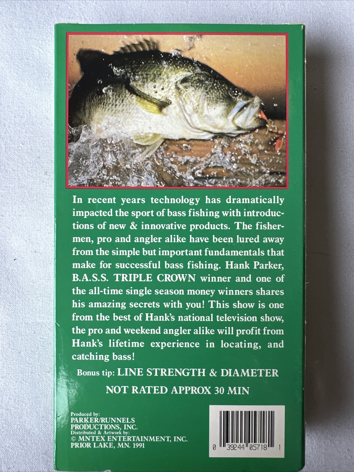1991 BASICS OF BASS FISHING VHS Tape, COMPLETE/TESTED SEE PHOTOS (VHS80 ...