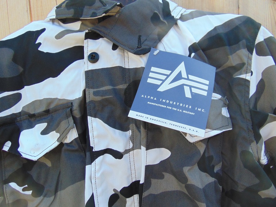 U.S. Military Alpha Industries Urban Camo XL Field Jacket, NOS, free US ...