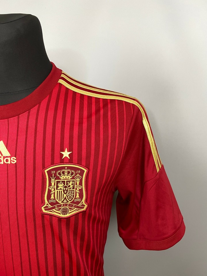 SPAIN 2014 2015 HOME SHIRT FOOTBALL JERSEY CAMISETA ADIDAS G85279 MENS ...