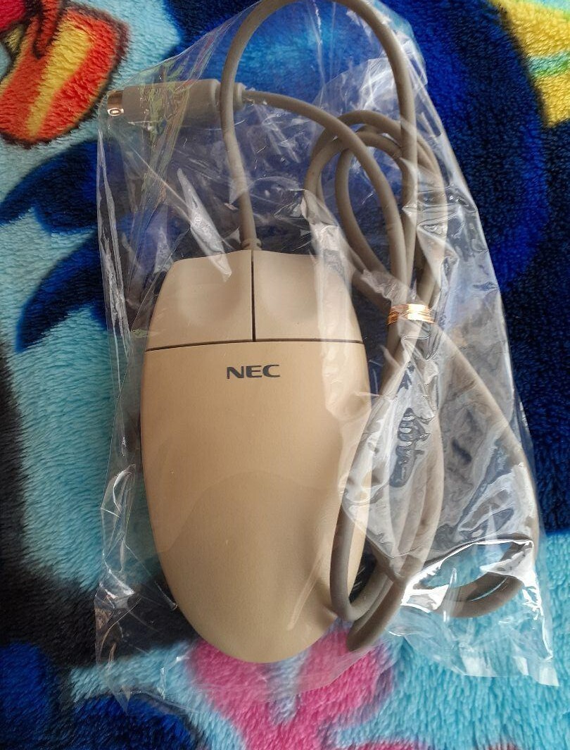 Vintage NEC PC 98 Mouse genuine Circular Connectors 98 9801 Operation ...