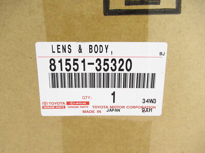 Genuine OEM Toyota 81551-35320 Passenger Right Tail Lamp Light | eBay